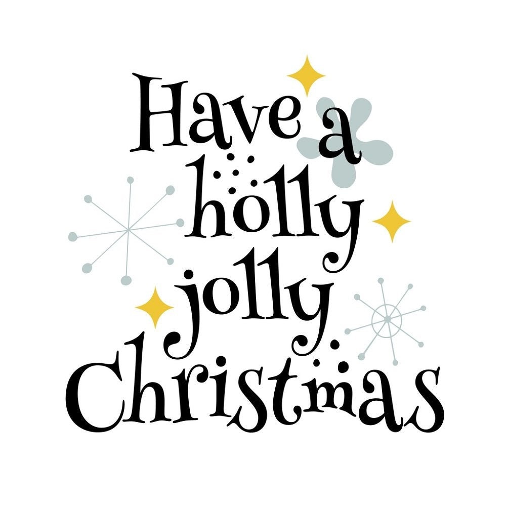 Retro Holly Jolly Christmas Fabric Panel White - Etsy