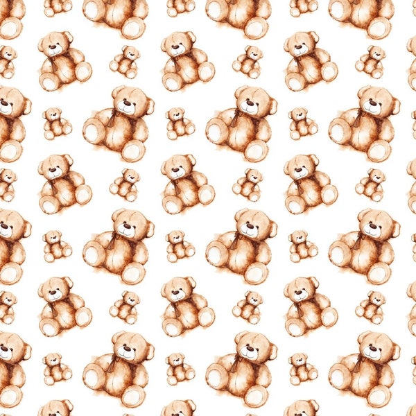 Teddy Bear Fabric - Etsy