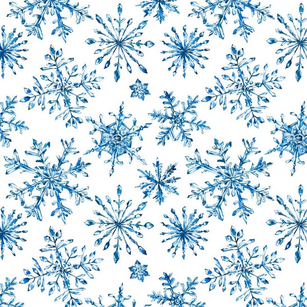 Snowflake Fabric - Etsy