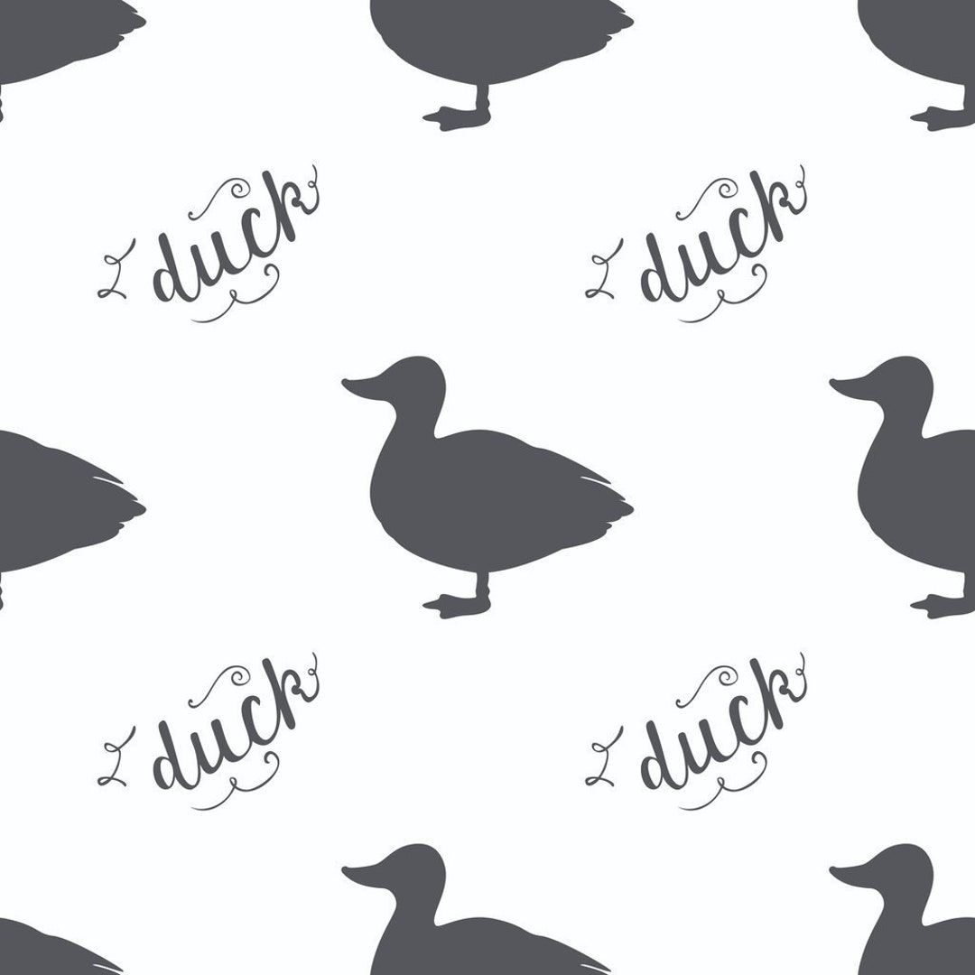 Digitally Printed Duck Script Fabric - Etsy