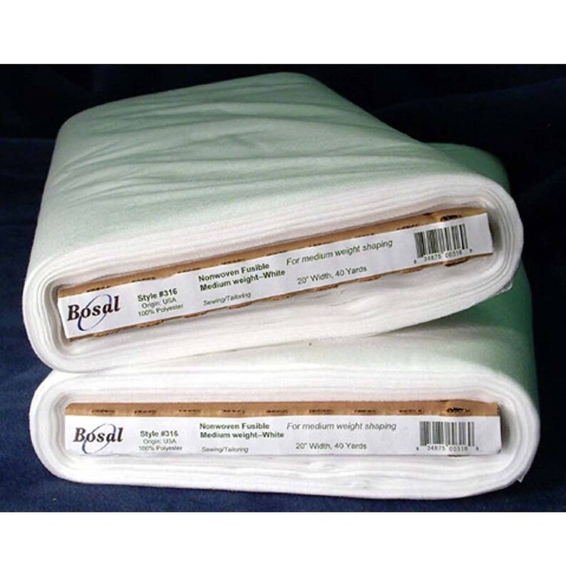 Bosal Non-woven Fusible Medium Weight Interfacing 20 - Etsy