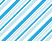Diagonal Stripe Fabric Shades of Blue - Etsy