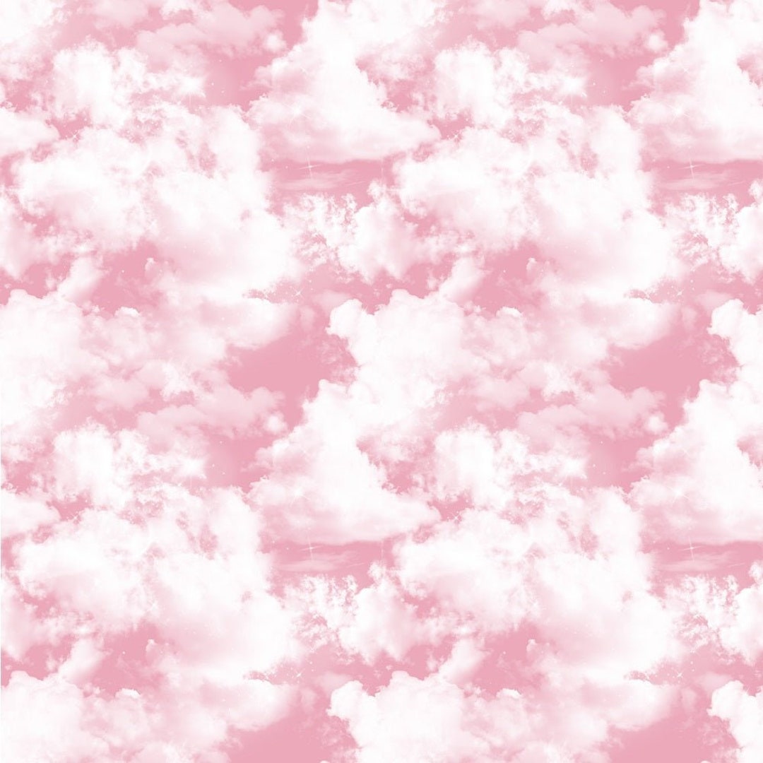 Pink Clouds 1 Fabric - Etsy