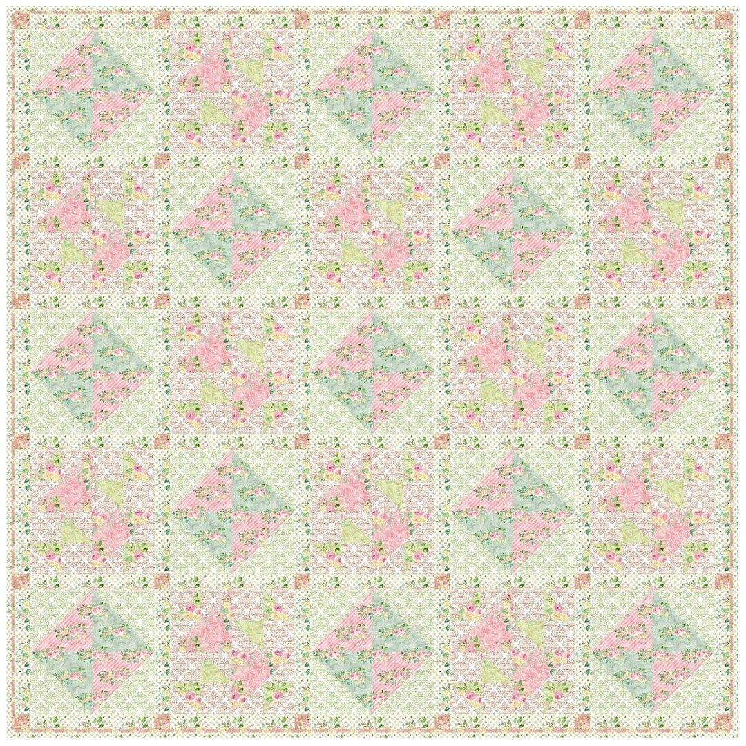 Wild Flower Quilt Kit 70 1/2 X 70 1/2 - Etsy