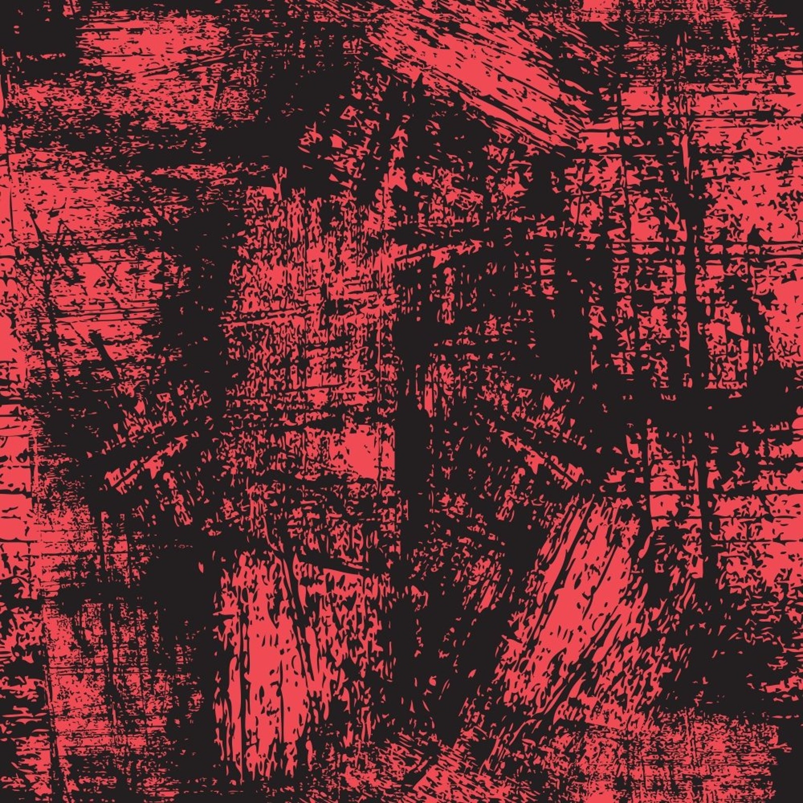 Grunge Fabric Red on Black - Etsy