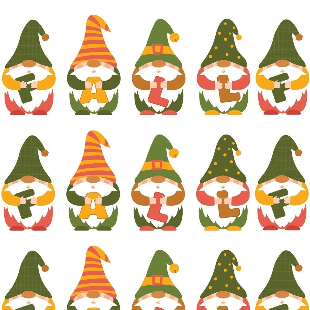 Autumn Dwarfs & Font Fabric - Etsy