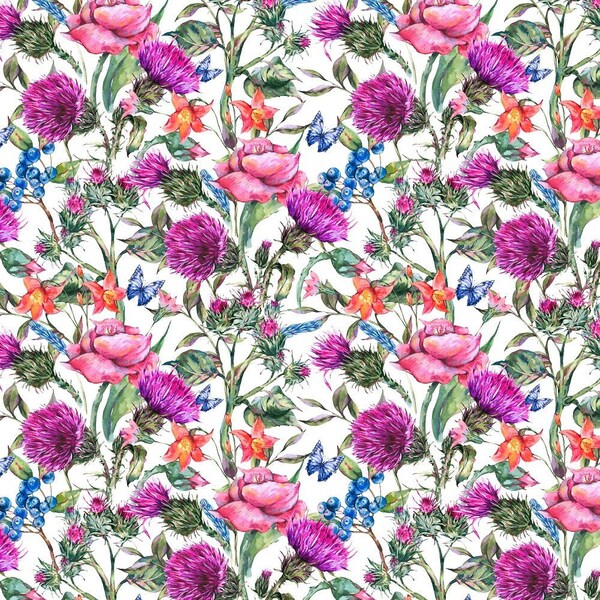 Thistle Fabric - Etsy