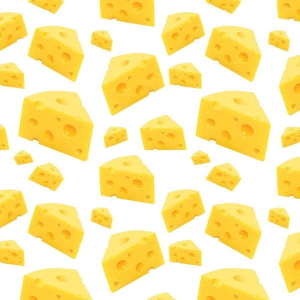 Cheese Print Fabric - Etsy