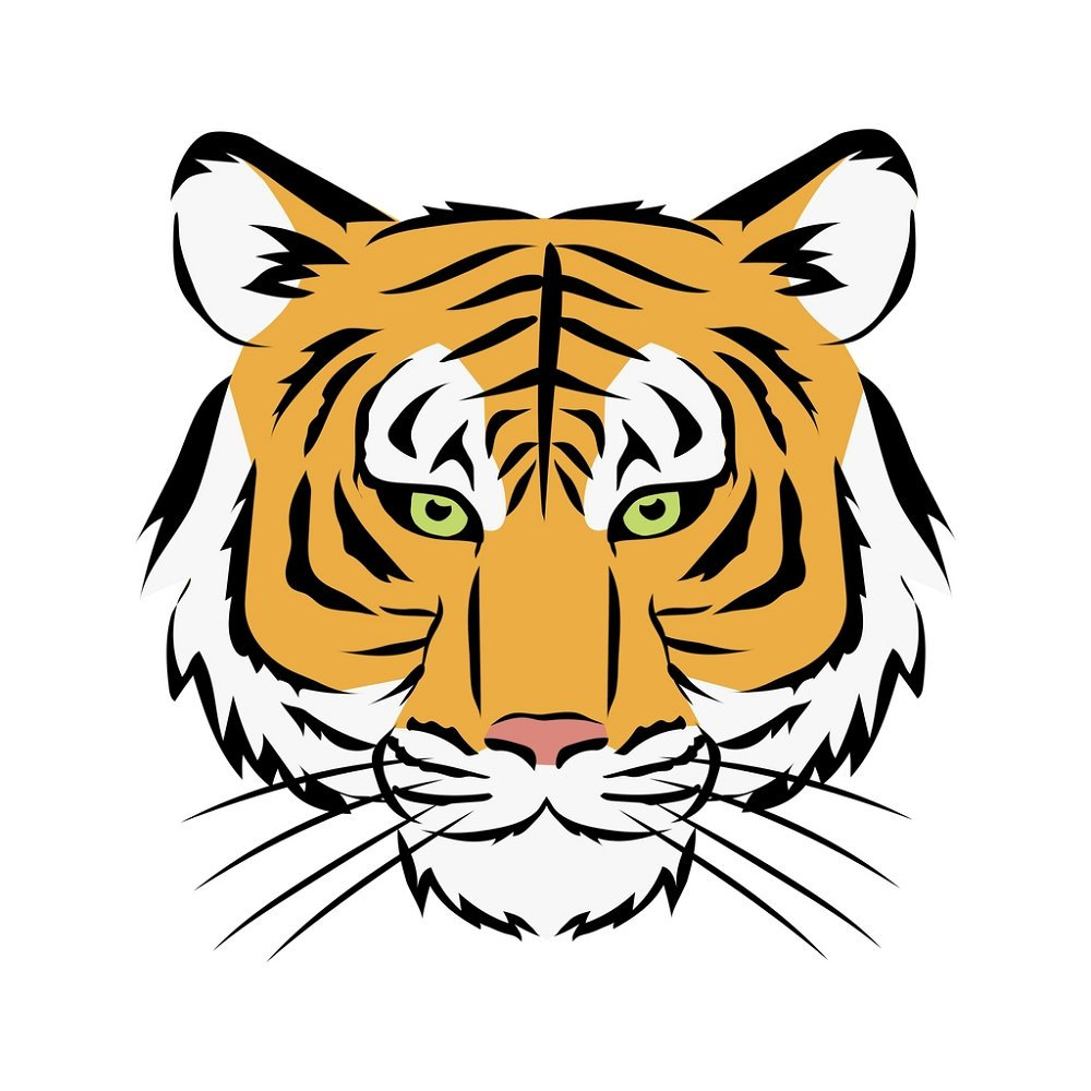 Tiger Face Fabric Panel - Etsy