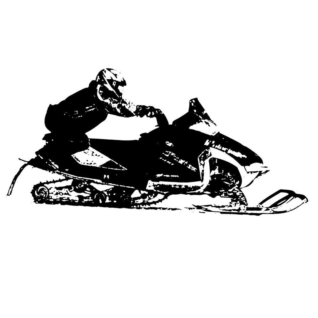 Grunge Snowmobile Fabric Panel Black - Etsy