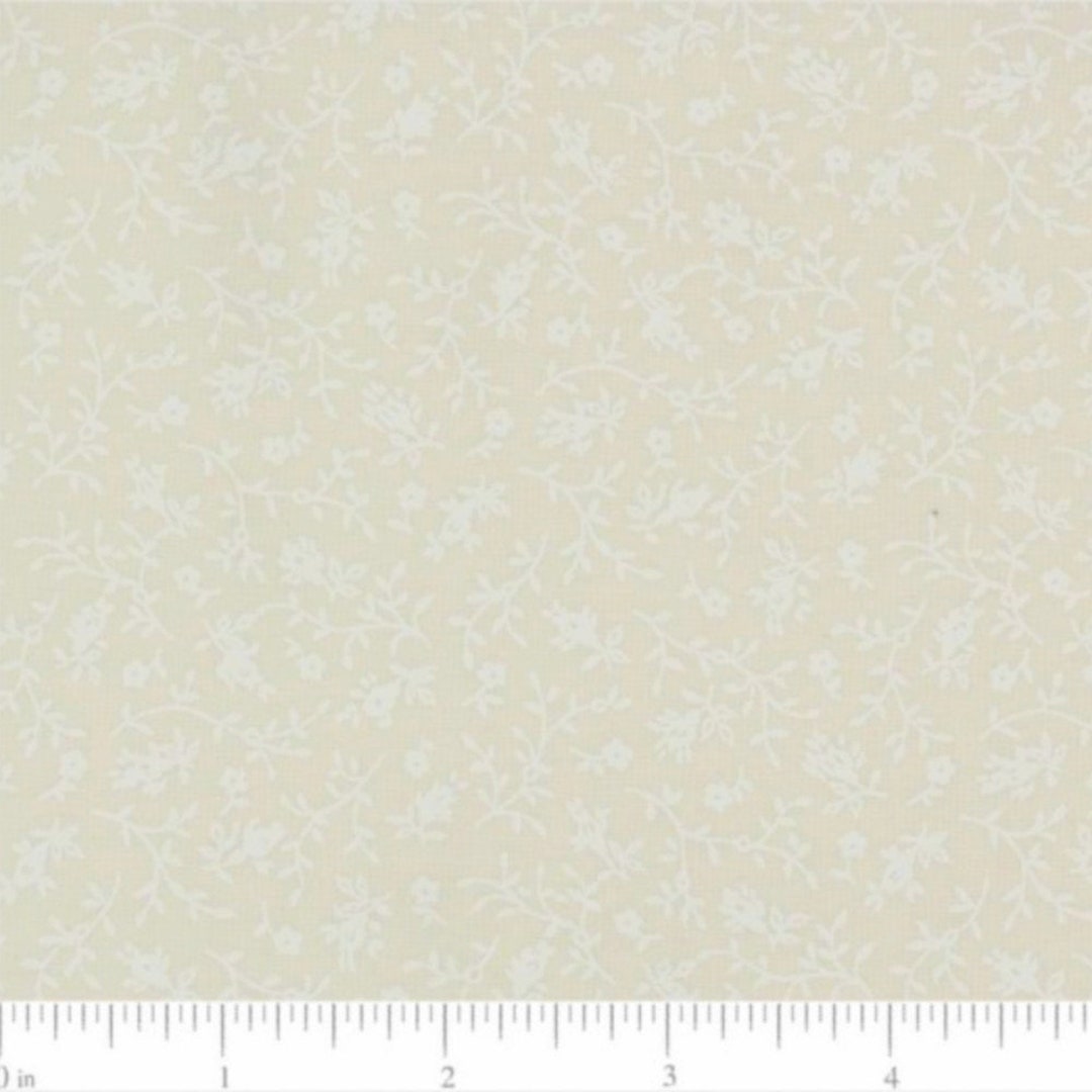 Tone on Tone, Neutral Floral Fabric 45 In - Etsy
