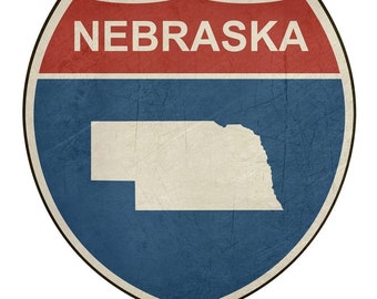Nebraska Highway Sign - Etsy