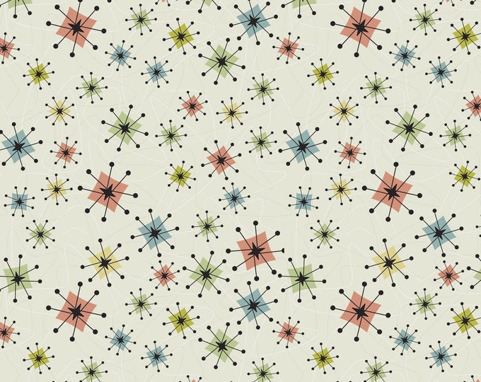 Retro Atomic Stars Fabric - Etsy