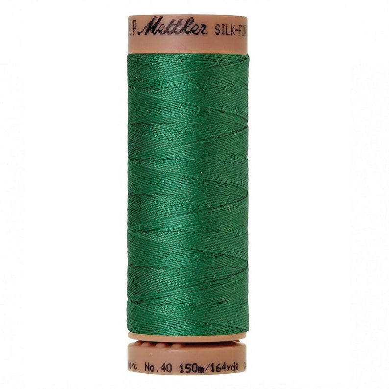 Kelly Green 40wt Solid Cotton Thread 164yd | Etsy