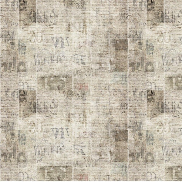 Newspaper Fabric - Etsy