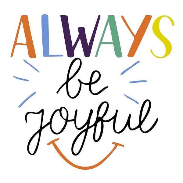 Be Joyful Always - Etsy