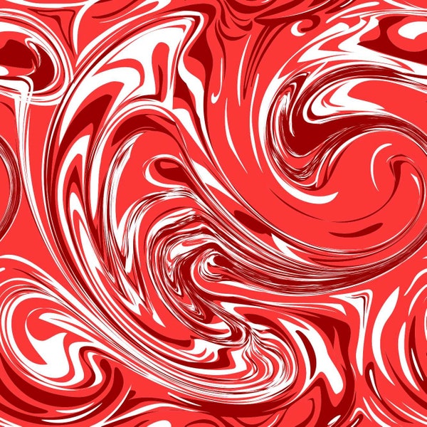 Red Swirl Fabric - Etsy