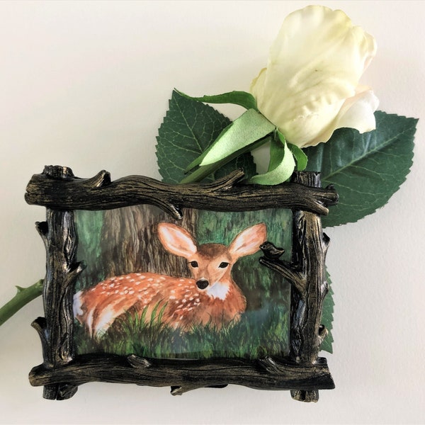 Tiny Fawn Prints - Etsy