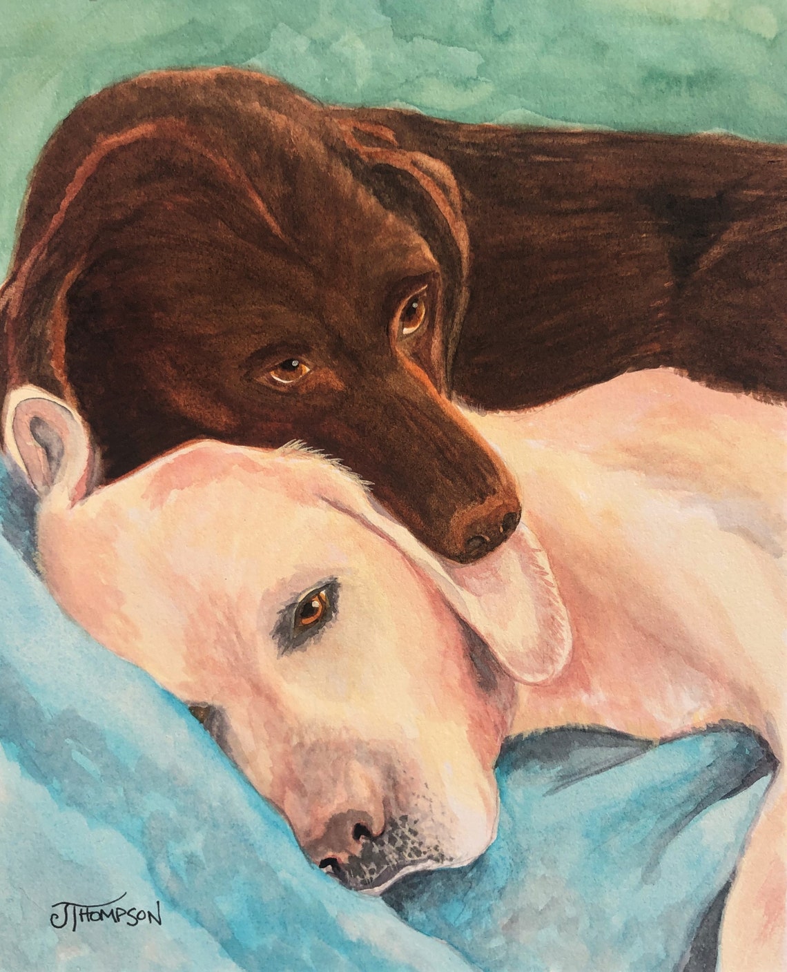 LABRADOR RETRIEVER ART Original Watercolor or Giclee Print - Etsy