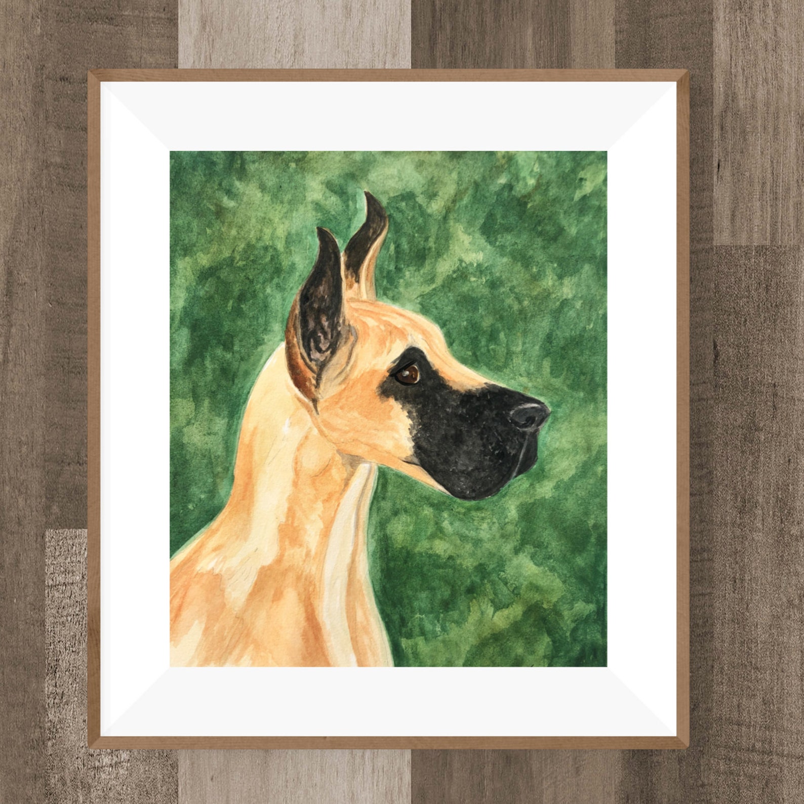 GREAT DANE Art, Original Watercolor Painting --OR-- Giclee Print, Gift ...