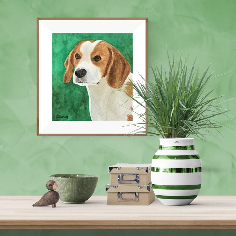 BEAGLE ART PRINT From Original Watercolor Art Giclee Print - Etsy