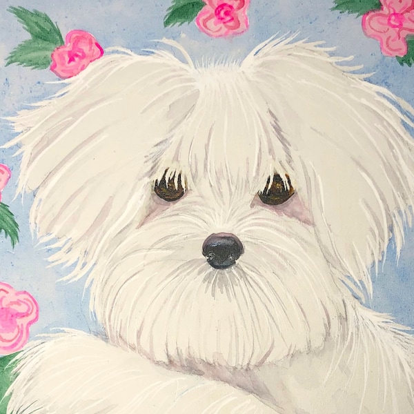 Maltese Painting - Etsy