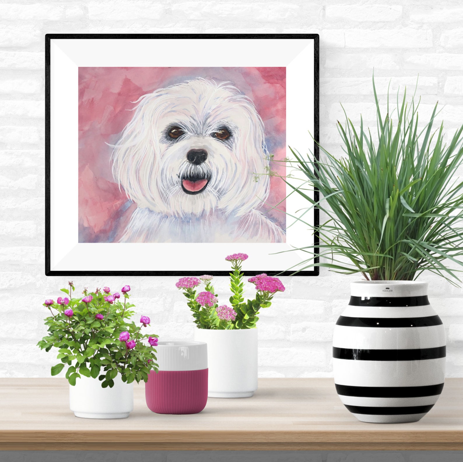 MALTESE DOG ART Original Watercolor Painting or Giclee - Etsy