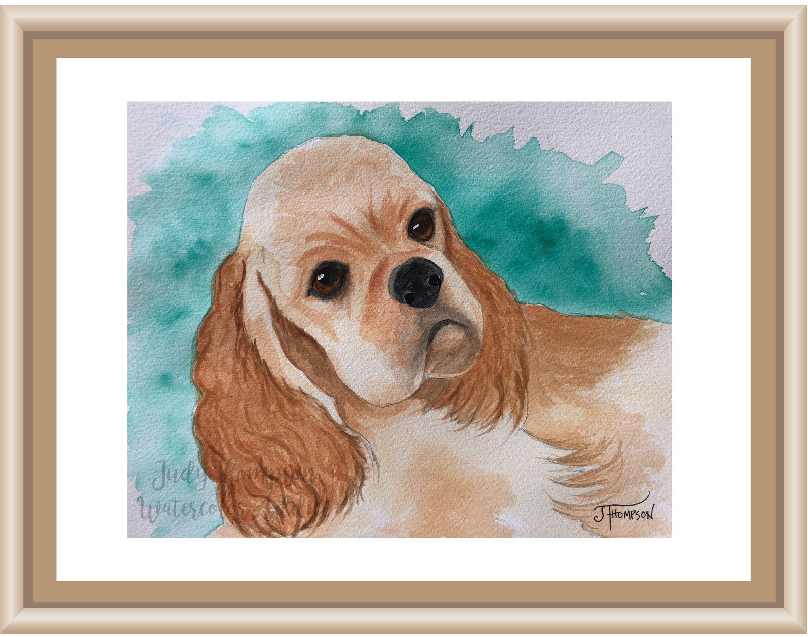 COCKER SPANIEL ART Giclee Print From Original Watercolor - Etsy