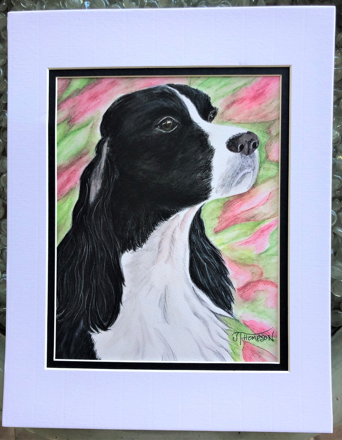 ENGLISH SPRINGER SPANIEL Art Original Watercolor Painting - Etsy