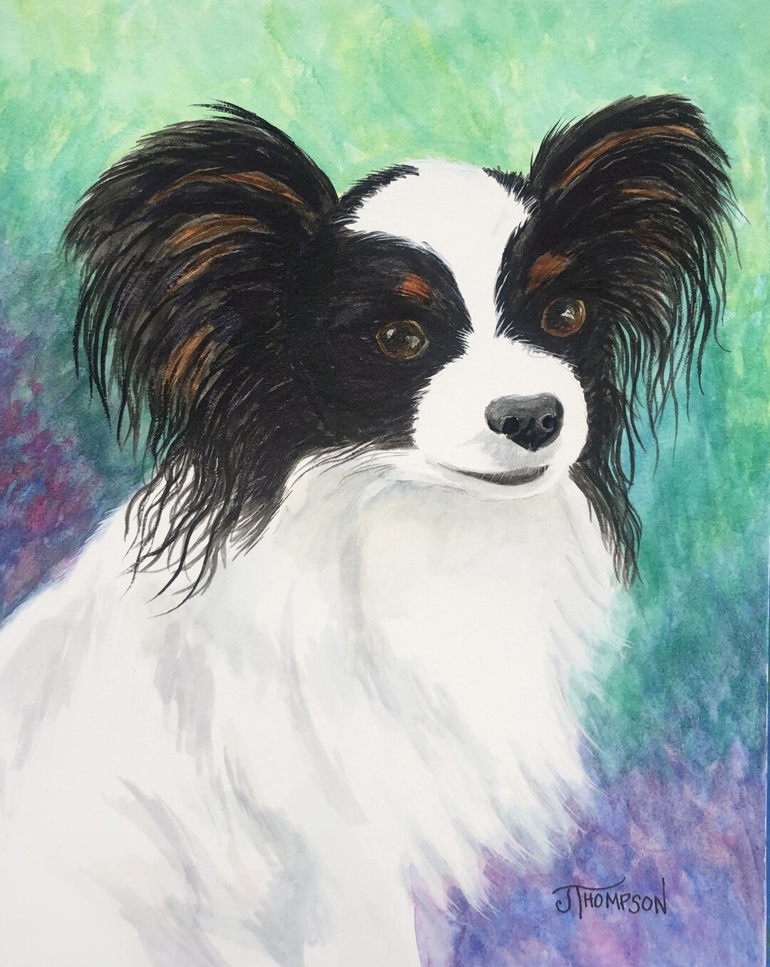 PAPILLON ART, ORIGINAL Watercolor Painting -or- Archival Giclee Print ...