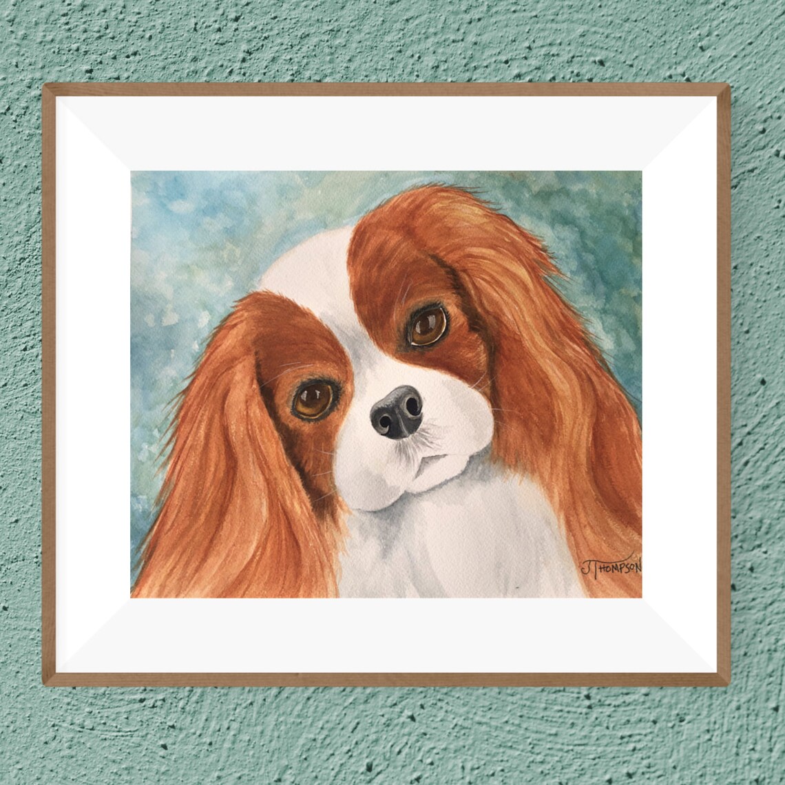 Cavalier King Charles Spaniel Art ORIGINAL Watercolor Painting OR ...