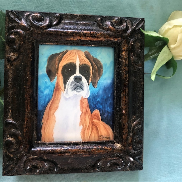 Boxer Art - Etsy
