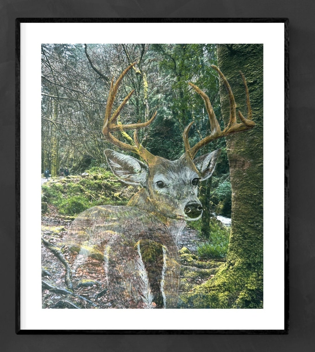 SPIRIT DEER ART, Archival Giclée Prints From Original Watercolor, Sprit ...