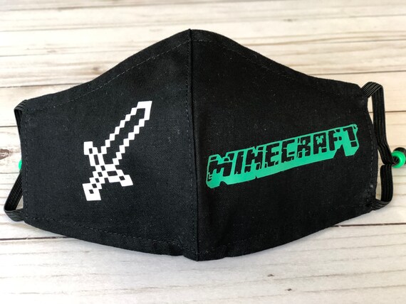 WASHABLE FACE MASK Minecraft Mask Minecraft Face Mask Boys | Etsy