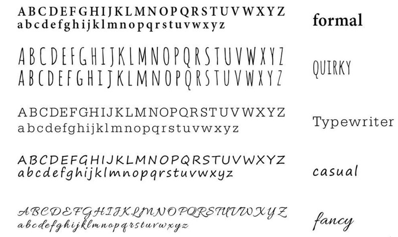 Add a Custom Message to the Back or Opposite Side of Your | Etsy