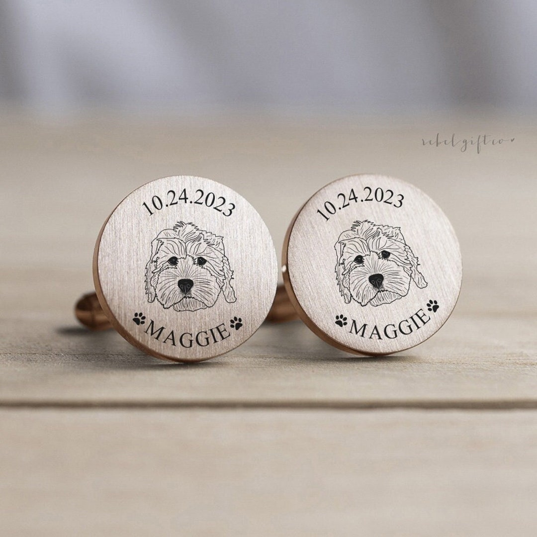 Custom Cuff Links, Pet Memorial Cufflinks, Groom Gift From Bride on ...