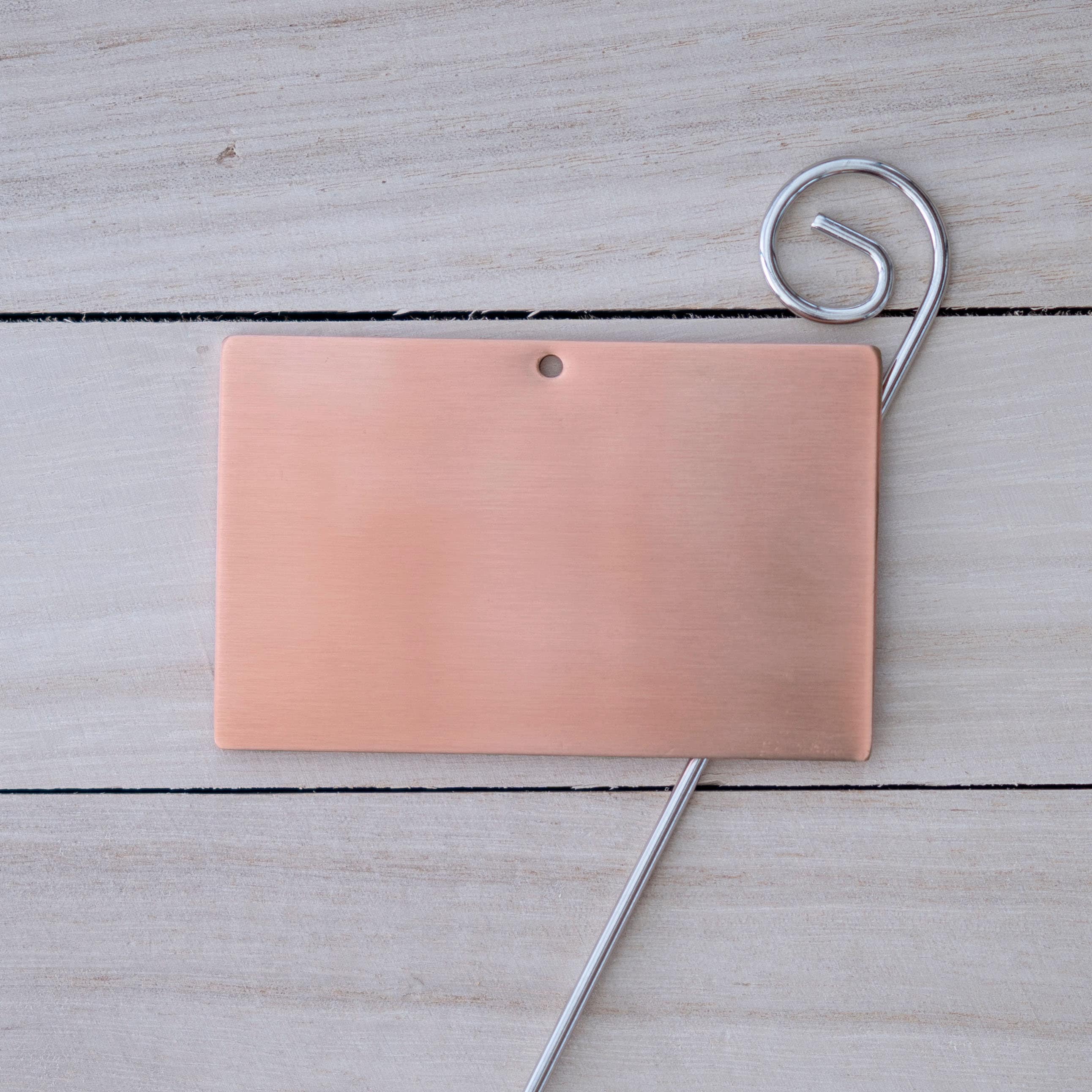 Engraved Brass Garden Tag & Stake Set Personalized Memorial - Etsy