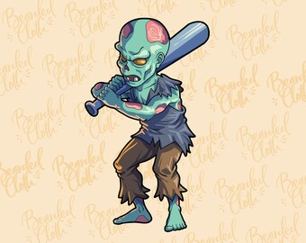 Zombie Baseball Svg - Etsy