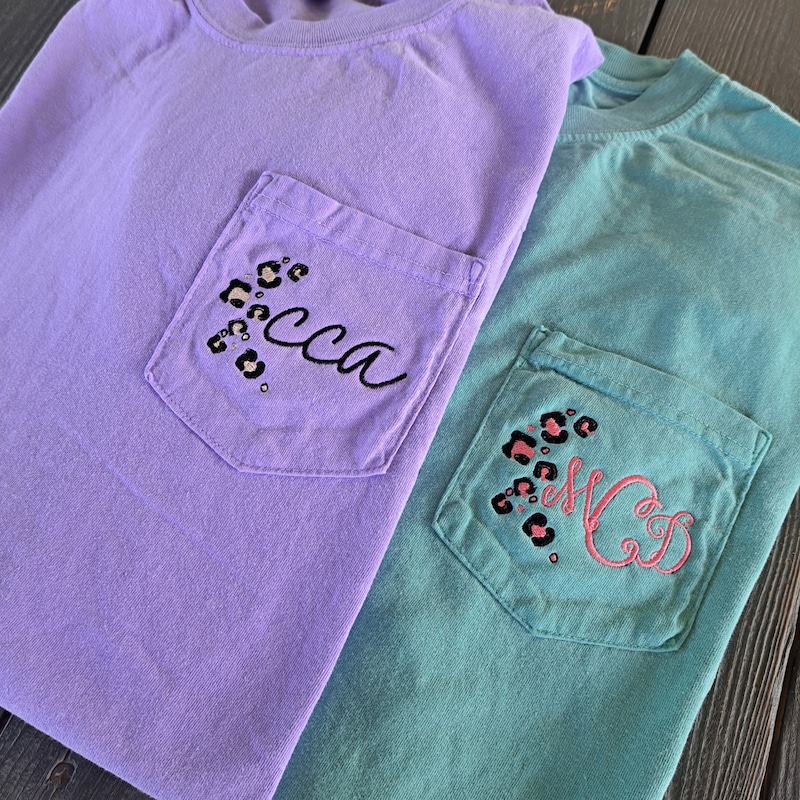 Monogrammed Pocket - Etsy