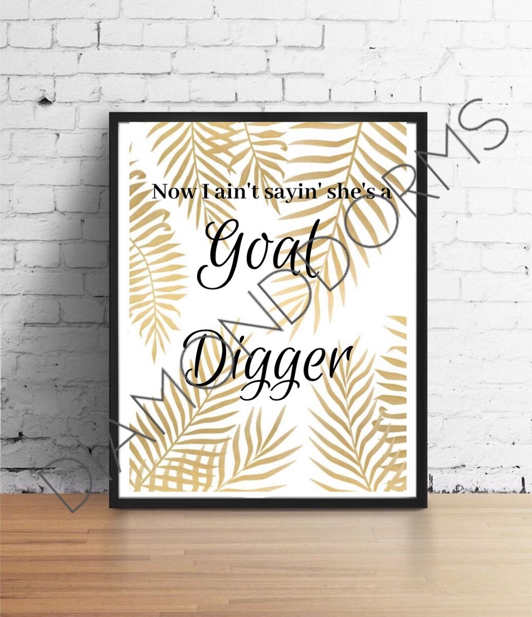 Goal Digger Printable Poster 2 - Etsy