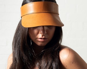 Leather Visor - Etsy