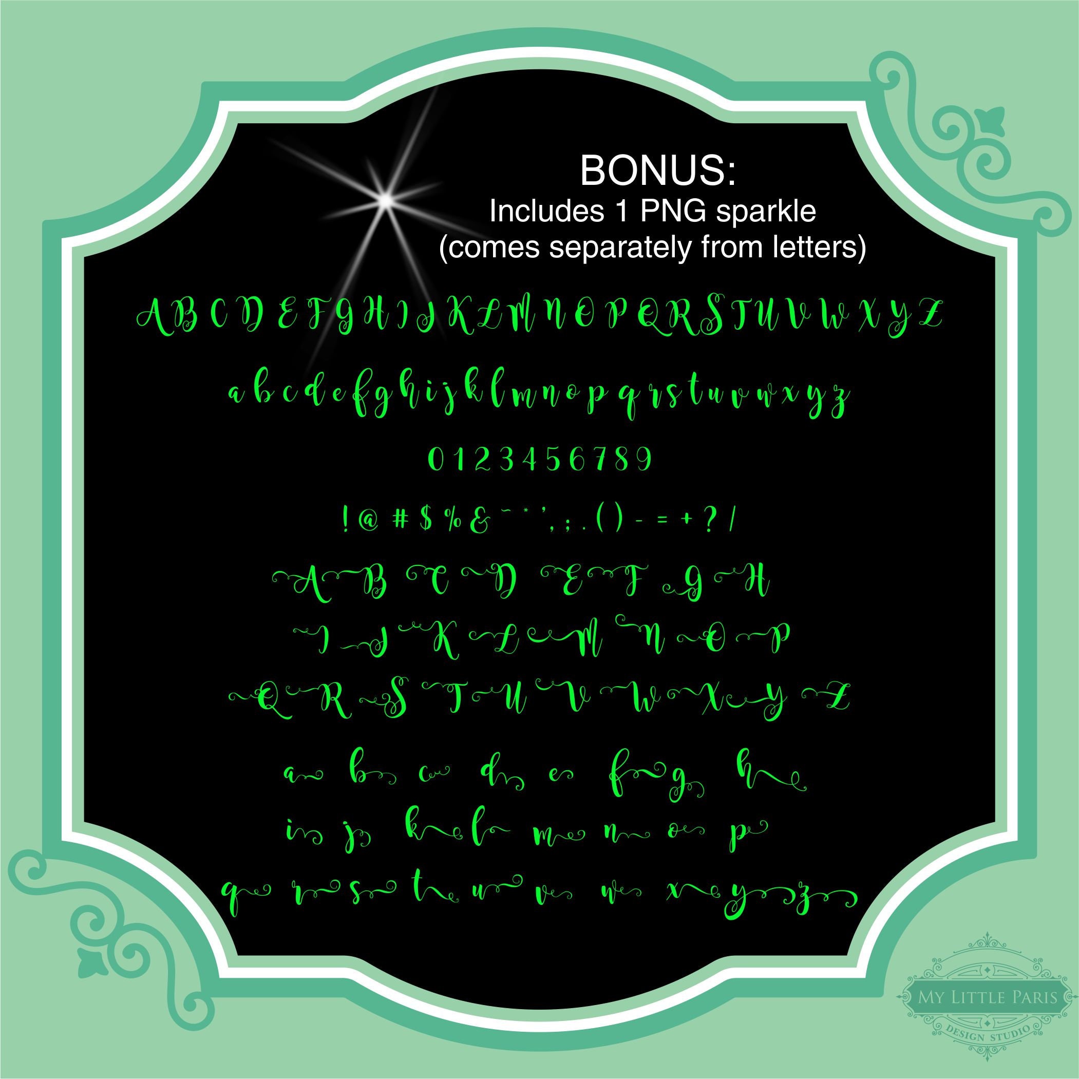 PNG Glitter Clip Art Letters Script Font Numbers Instant Download Files ...