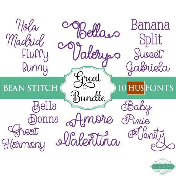 PES ONLY Formats Included Instant Download Files Script Embroidery Font ...