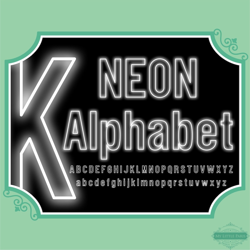 Neon Letters - Etsy