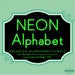 Green Neon Alphabet PNG Clip Art Letters Font Numbers Instant Download ...