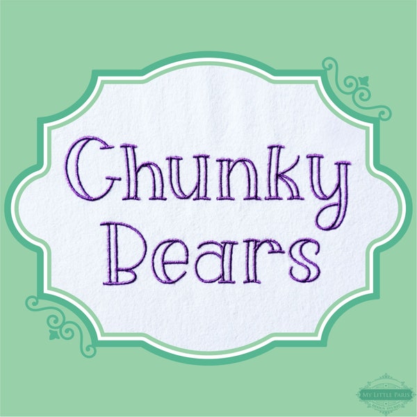 Chunky Embroidery Font - Etsy