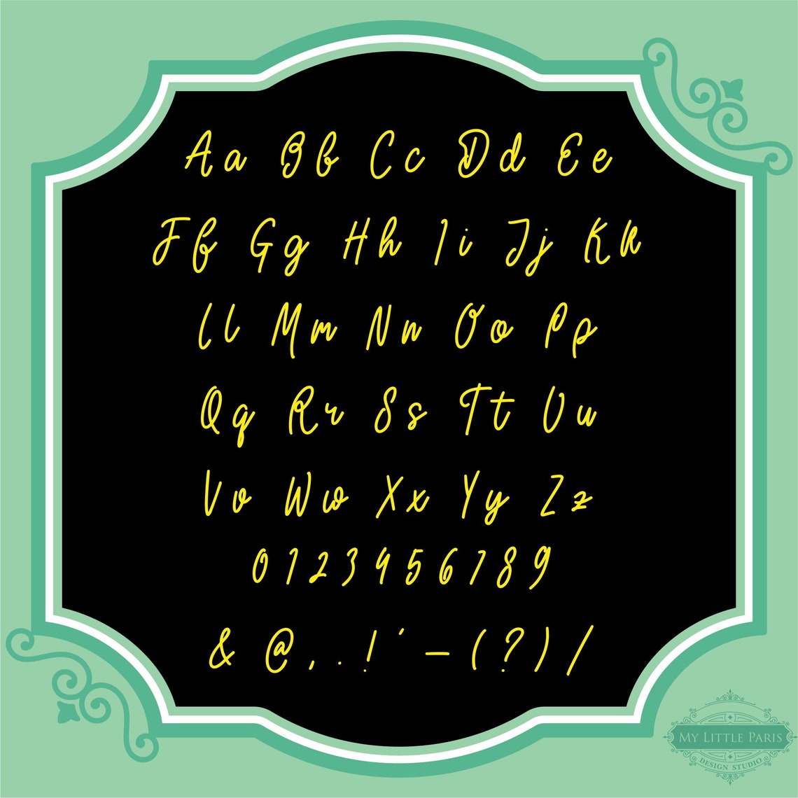 Neon Rainbow Colors Script Alphabet PNG Clip Art Letters Font Numbers ...