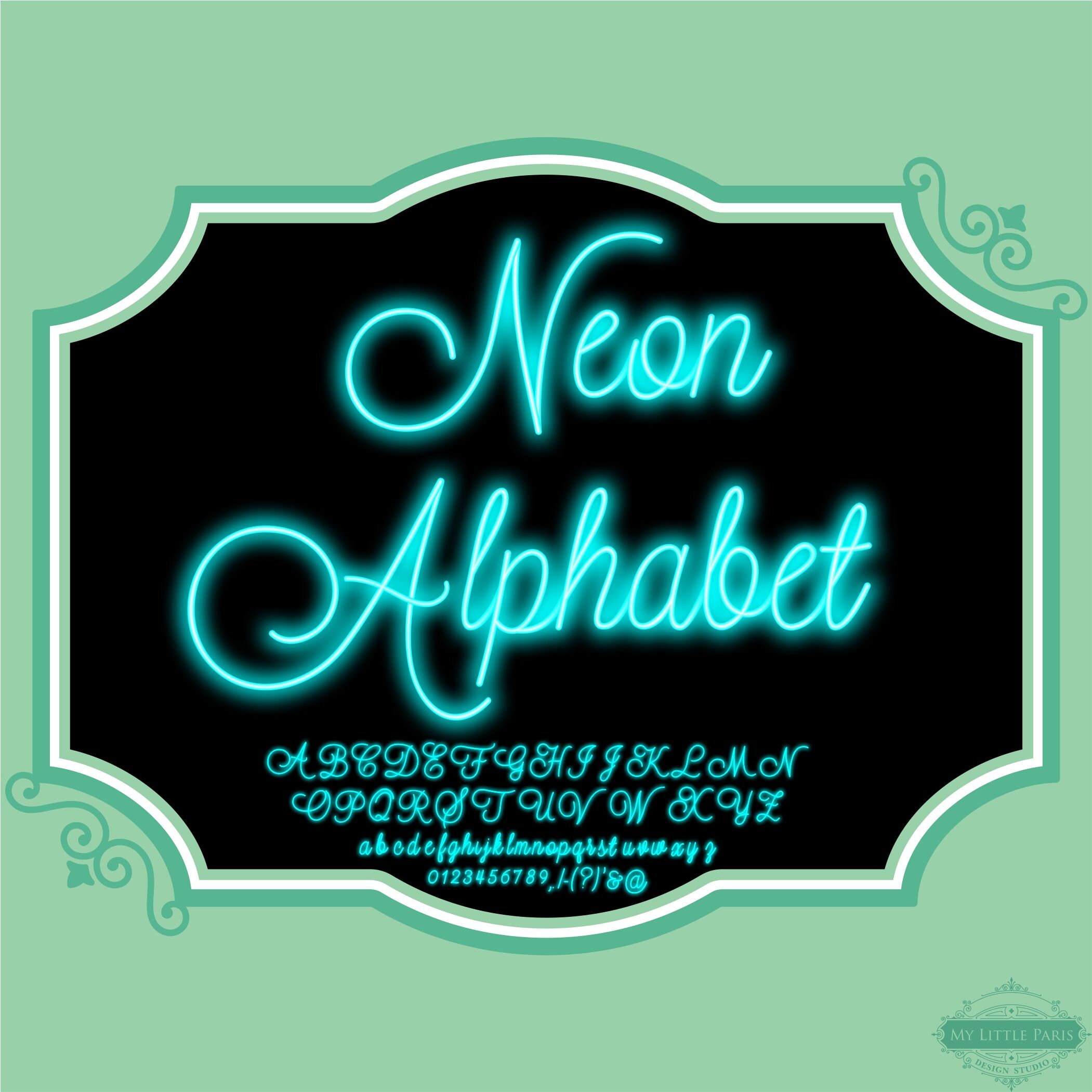 Art & Collectibles Drawing & Illustration Neon Glow Effect Script ...