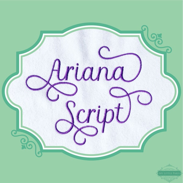 Script Embroidery Fonts Bx - Etsy