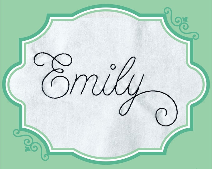 Embroidery Bean Stitch Emily Font 0.75 1 - Etsy